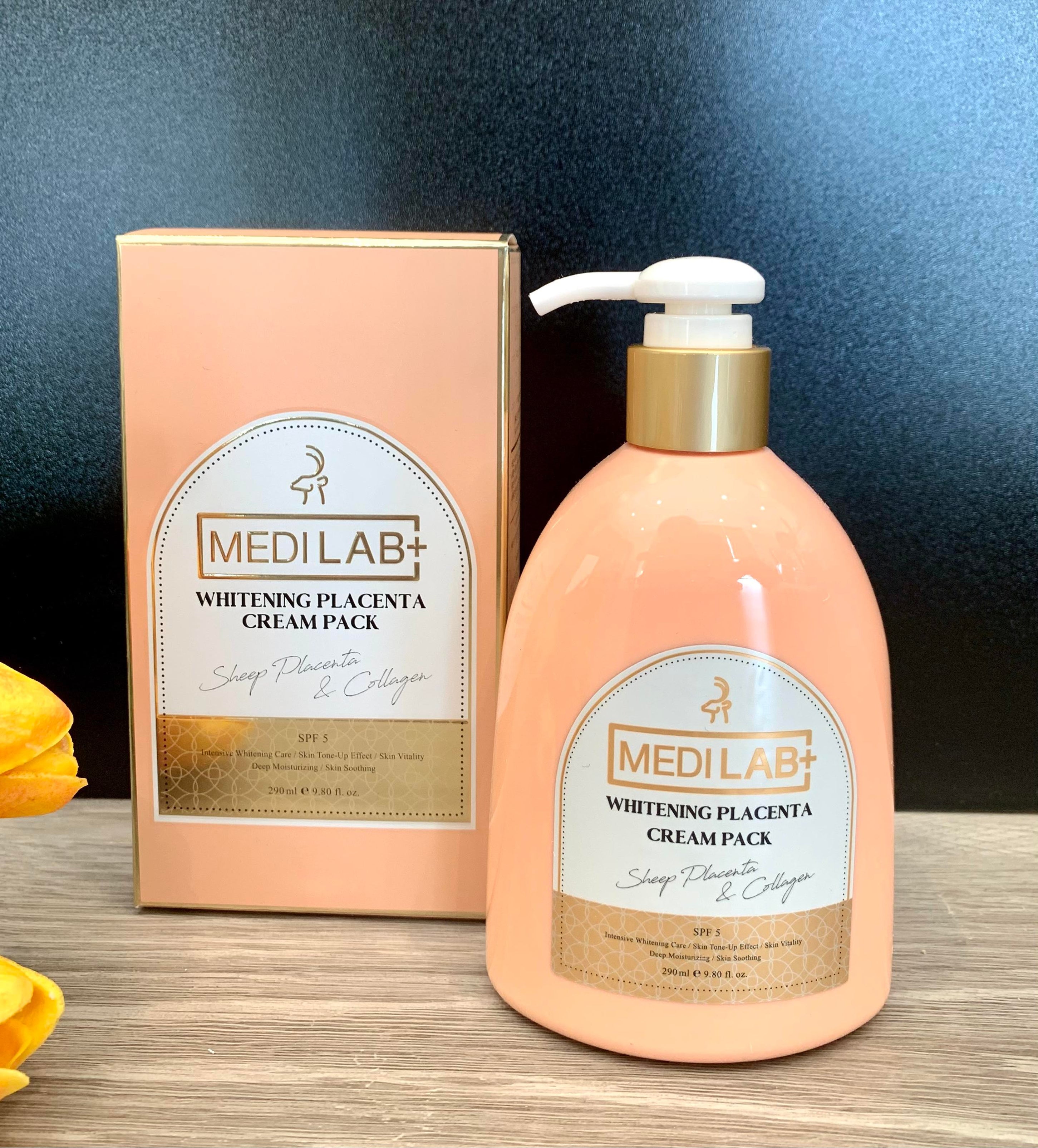 MEDILAB Whitening Placenta Cream Pack 290ml, SPF 5 — CaliShipping